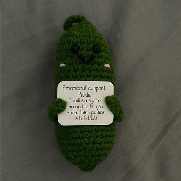 Toys | Green Emotional Support Pickle Plush | Poshmark